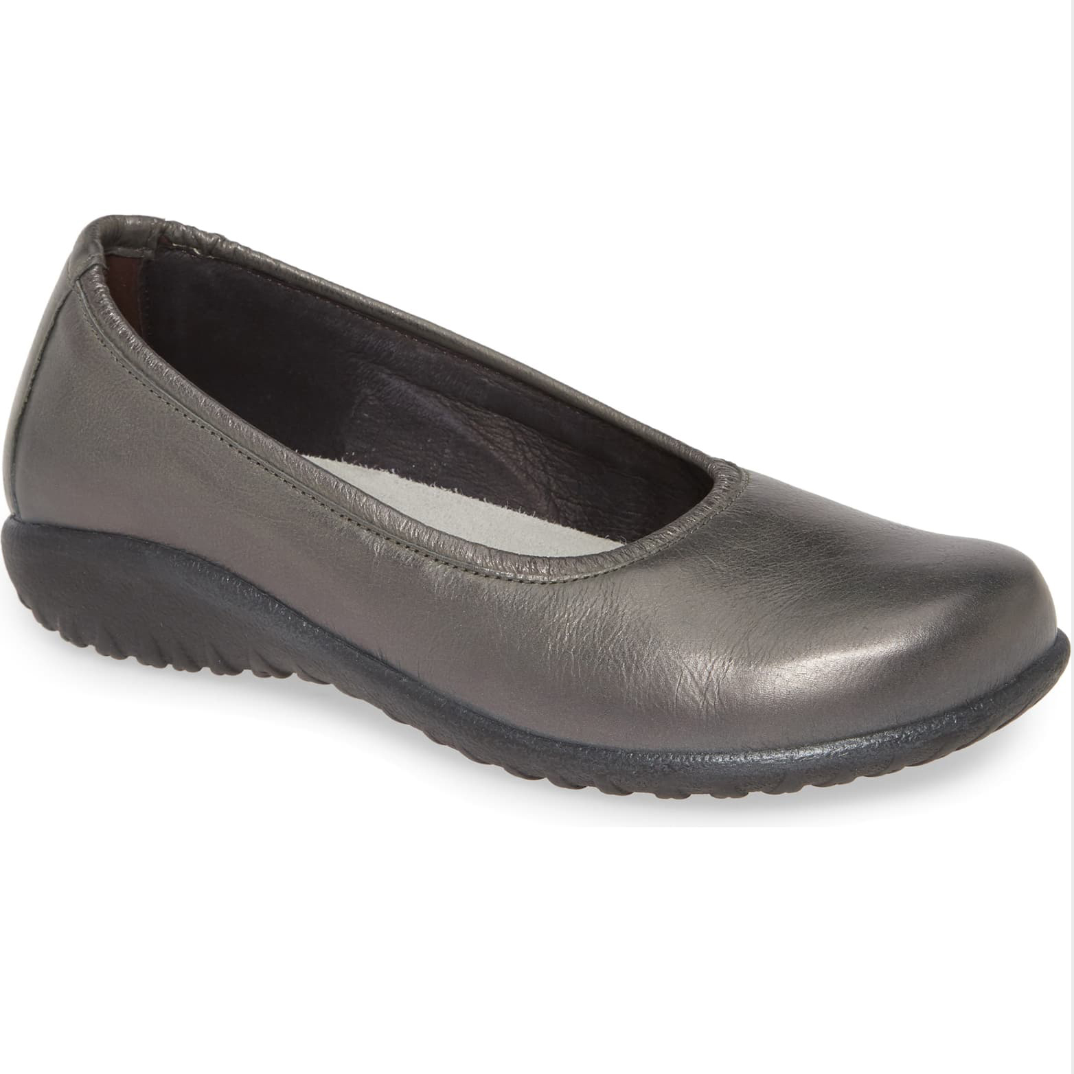 Naot Women's Taupo Soft Silver Crinkle | Laurie's Shoes